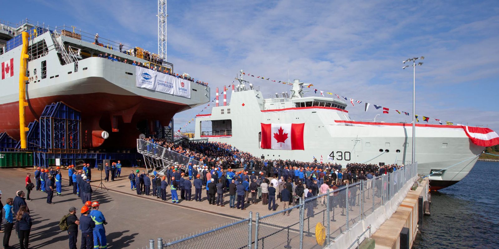 HMCS Harry DeWolf Naming Ceremony - Irving Shipbuilding