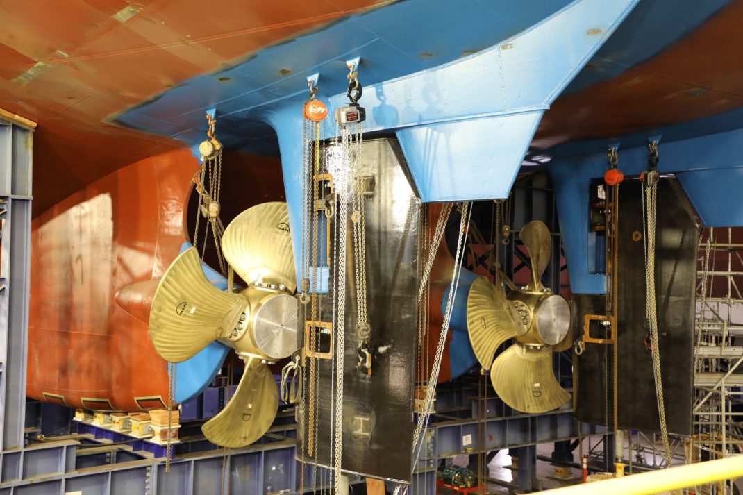 Major Milestone for future HMCS Max Bernays: First Mega Blocks unite ...