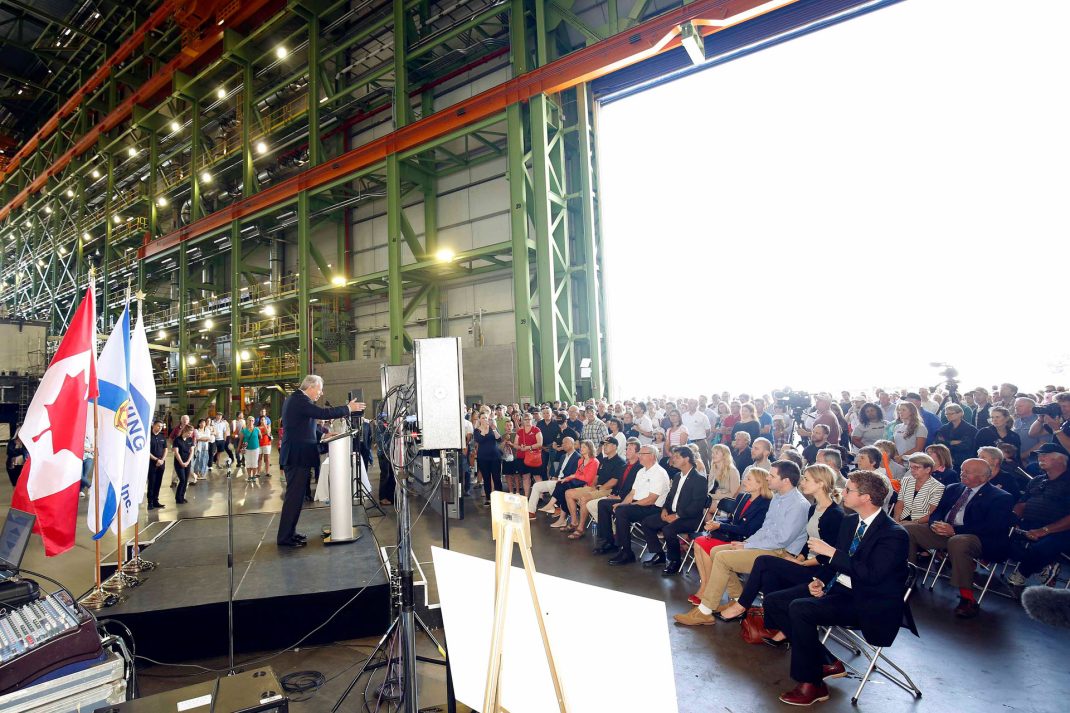 Community celebrates significant Arctic and Offshore Patrol Ship (AOPS ...